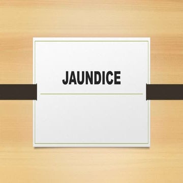 jaundice ppt | PPTX