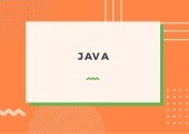 JAVA PRESENTATION.pptx | Programming Languages | Computing