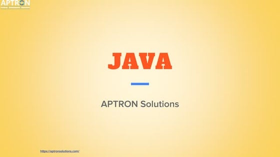 The Best Java Programming Training Institute Ppt