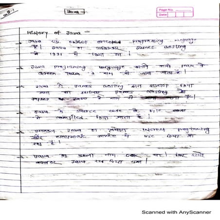 Programing in Java notes digvijay college BCA 4th Sem | PDF