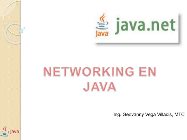 Networking En Java Classes In The Jdk Ppt