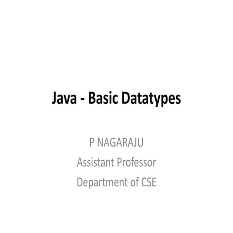 Java Basic Datatypes Pptx