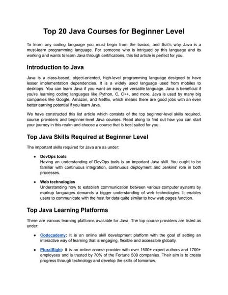 Java- Intermediate Level.pdf Java- Intermediate Level.pdf