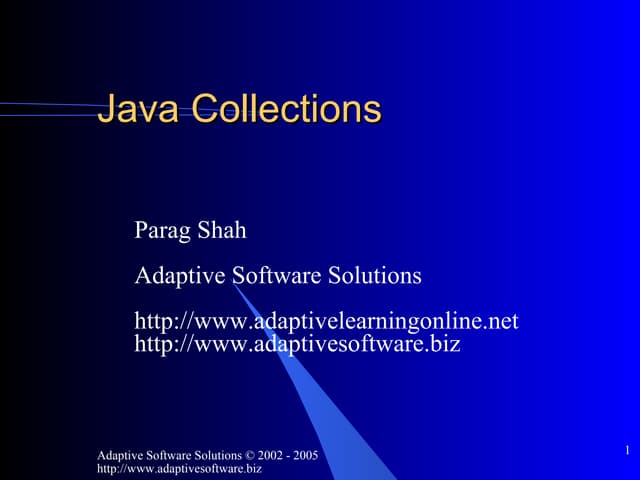 Java Collections Ppt