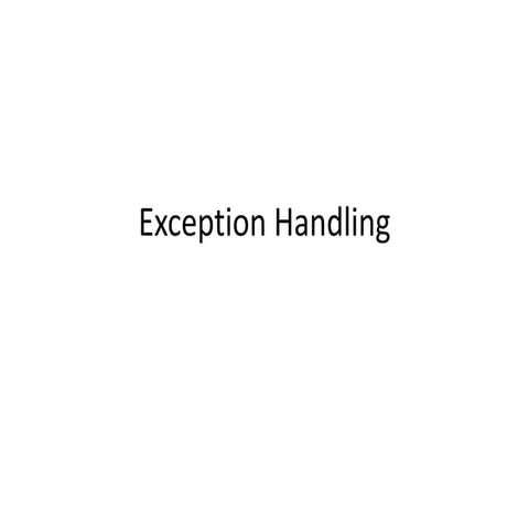 Java Exception Handling Ppt Free Download 7594