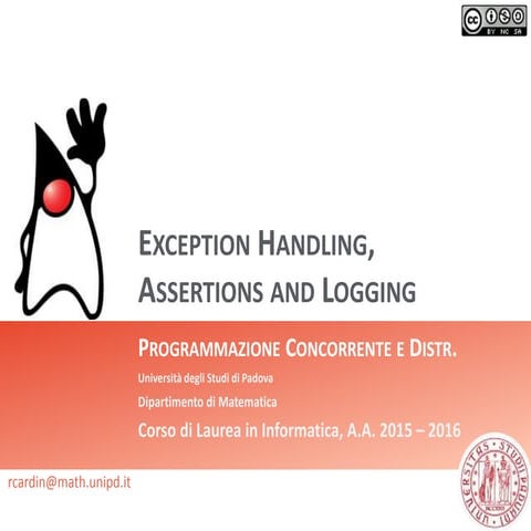 Java Exception Handling Assertions And Logging Ppt