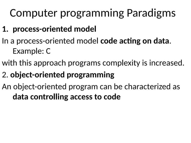 introduction to object orinted programming through java | PPTX introduction to object orinted programming through java | PPTX