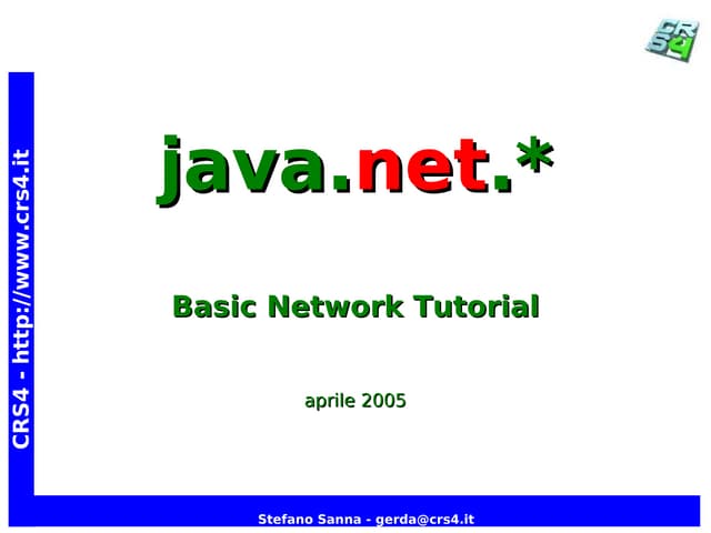 Java Network Programming Ppt 9527
