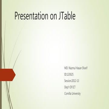 Java presentation | PPTX
