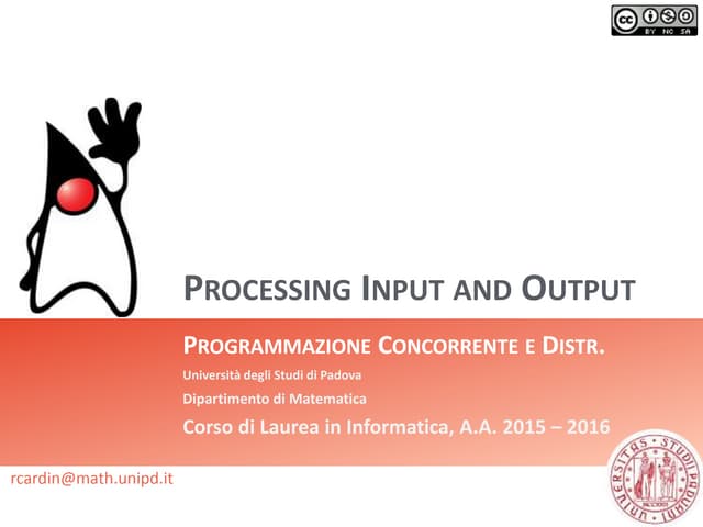 Java - Processing input and output | PPT Java - Processing input and output | PPT