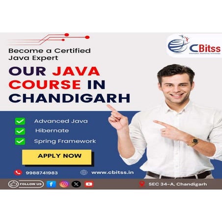 Java Training Courses in Chandigarh | Learn Java Programming at CBITSS | PDF