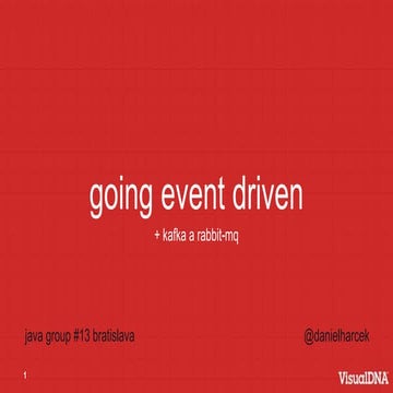 Going event drive + Kafka a RabbitMQ | PPT