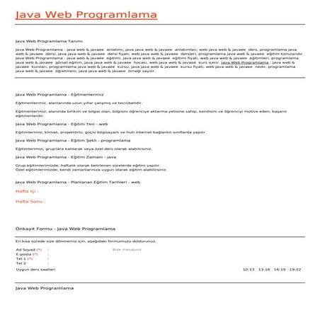 Java web-programlama | PDF