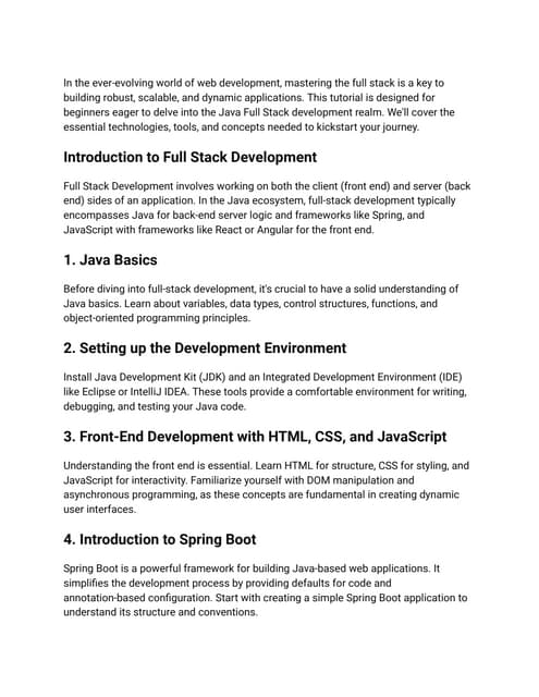 Java Coaching In Hyderabad Introduction Pdf