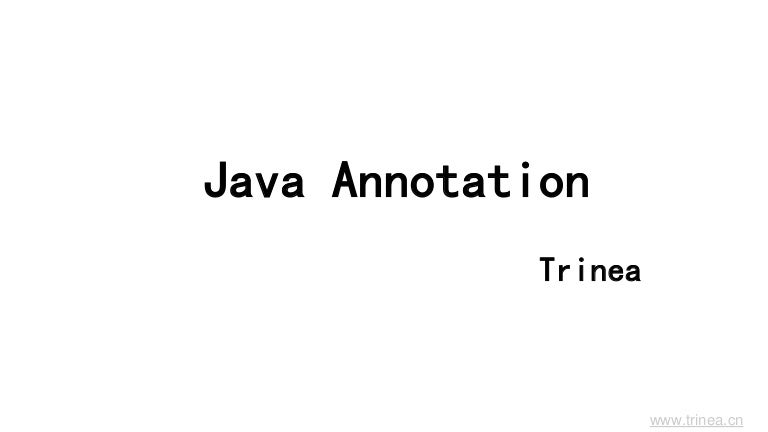 Java annotation