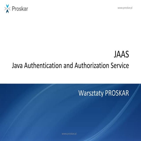 Java authentication and authorization service | PDF
