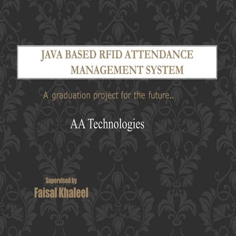 Java based rfid attendance management system | PPT
