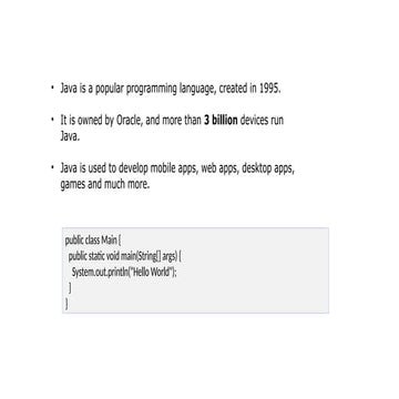 java basics for basical knowledge jlvjflslkflslflsksfdllfslksf | PPTX