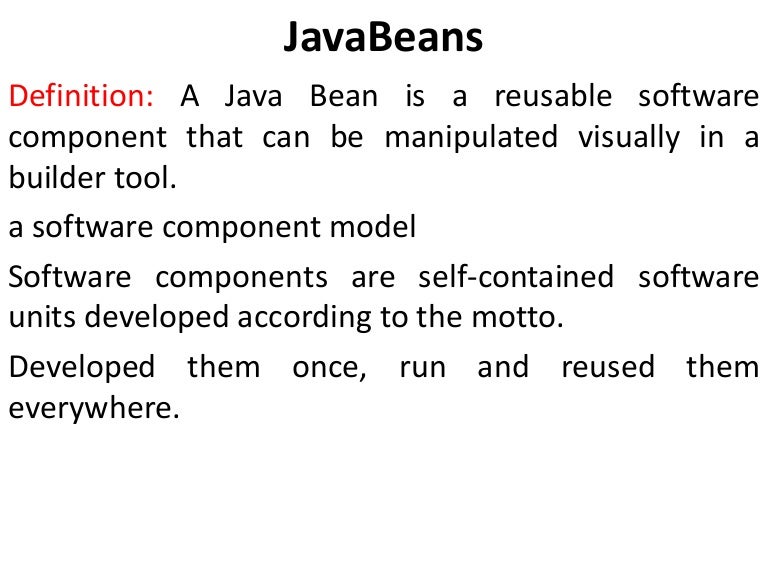 Java Beans