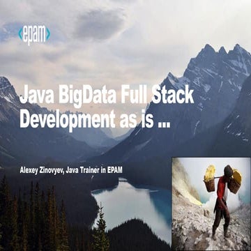 Java Bigdata Full Stack Development Version 20 Ppt