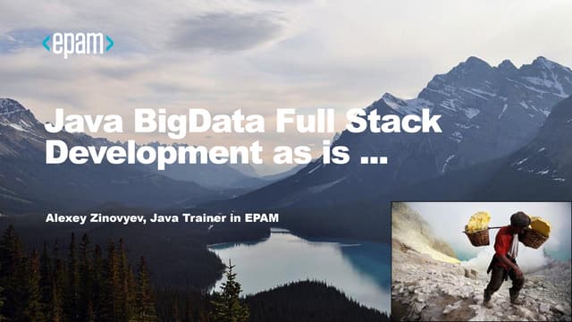 Java Bigdata Full Stack Development Version 20 Ppt
