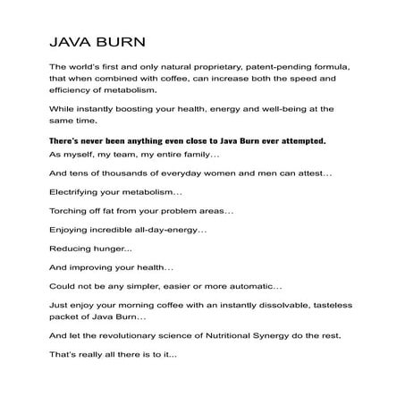 Java burn | PDF