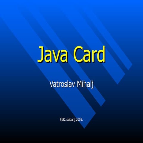 Java card (2003) | PPT
