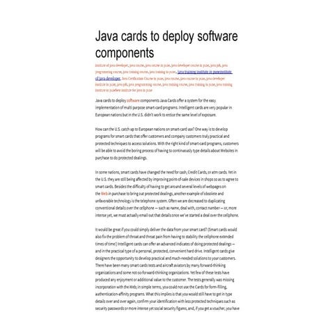 Javacards | PPT