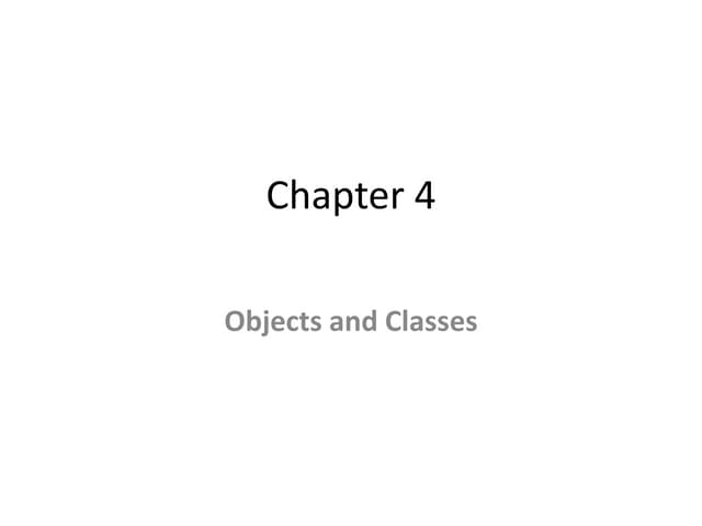 Java chapter 4 | PPTX Java chapter 4 | PPTX