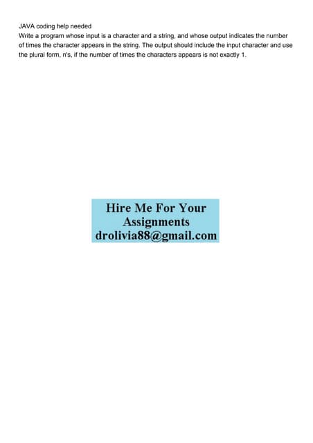 Java Coding Help Needed Write A Program Whose Input Is A Pdf 2524