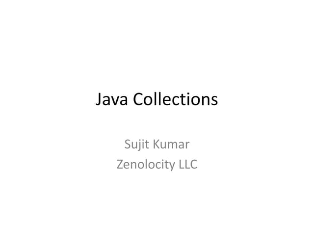 Java Collections Ppt