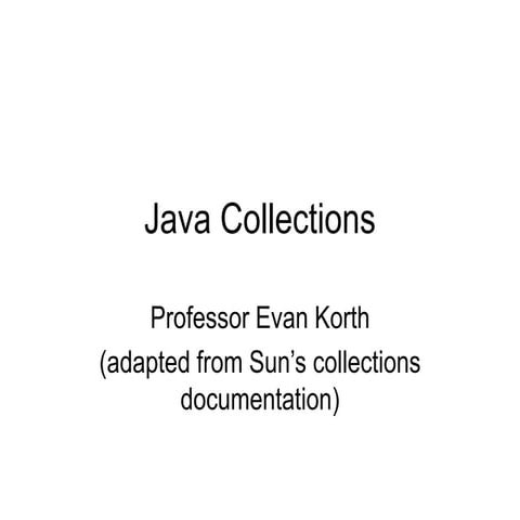 Javacollections Ppt