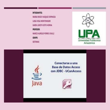 Java con base de datos | PPTX