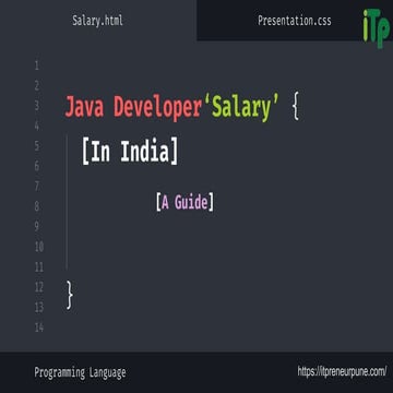 Java Developer Salary in India.pptx
