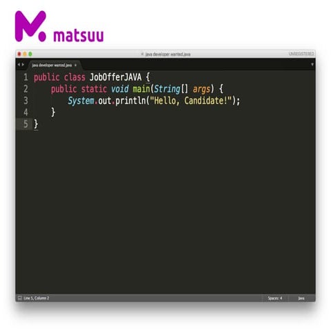 JAVA Developer wanted! | PDF | Programming Languages | Computing