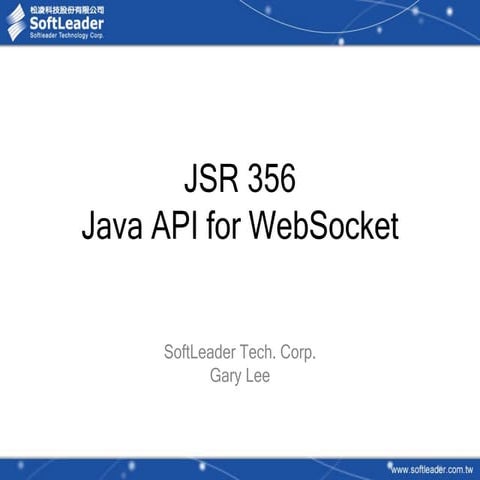 Javaee7 Jsr356 Websocket Ppt