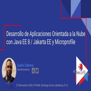 Java EE 8 / Jakarta EE y Microprofile | PPT