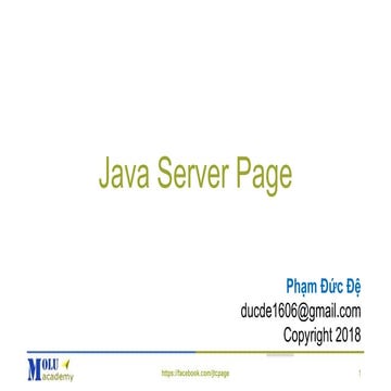JavaEE Basic_Chapter3: Java Server Page | PPTX