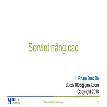 JavaEE Basic_Chapter4: Servlet Nâng Cao | PPTX