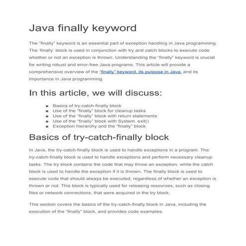 Java finally keyword.pdf