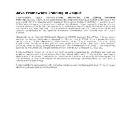 Java Framework Training.pdf