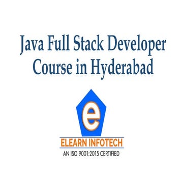 Java Full Stack Developer Course in Hyderabad | PPT