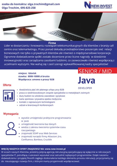 Propozycja pracy tester z językiem niemieckim | PDF