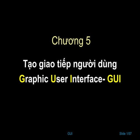 Lập trình Java GUI | PPT