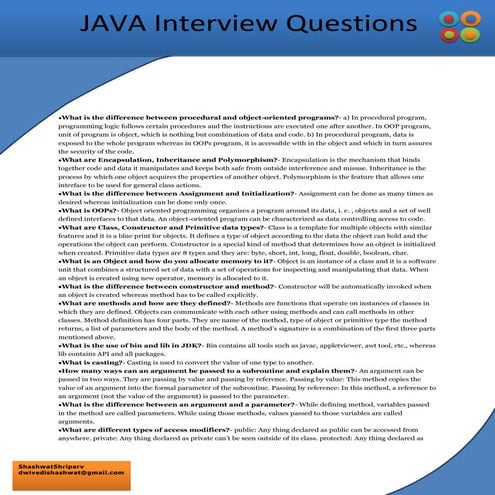 Java Interview Questions Pdf 9988