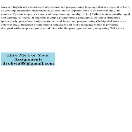 Java Is A High Level Class Based Object Oriented Programming Langpdf 2264