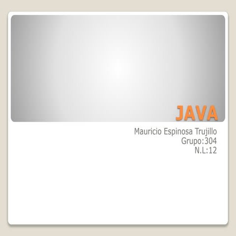 Linea de tiempo java | PPTX