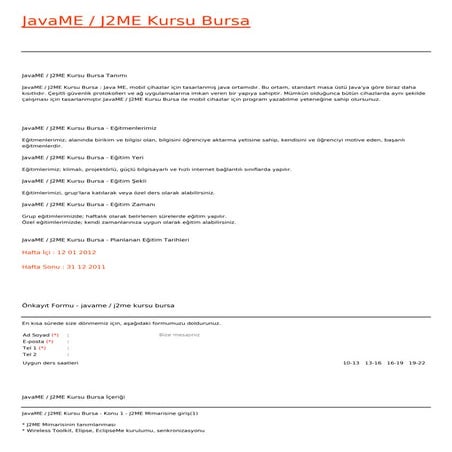 Java me kursu-bursa | PDF