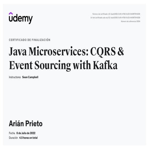 Java Microservices Cqrs And Event Sourcing With Kafkapdf