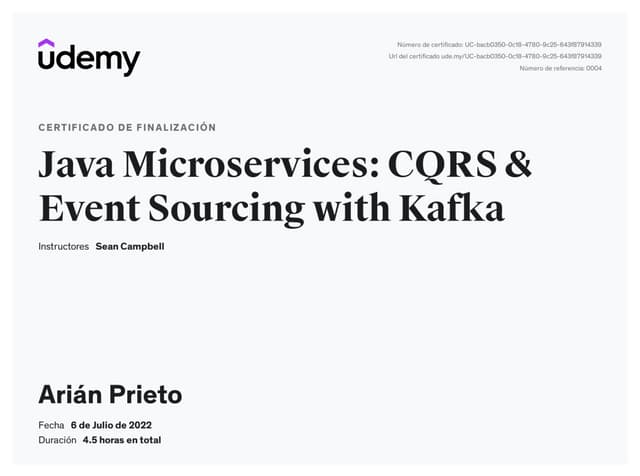 Java Microservices Cqrs And Event Sourcing With Kafkapdf